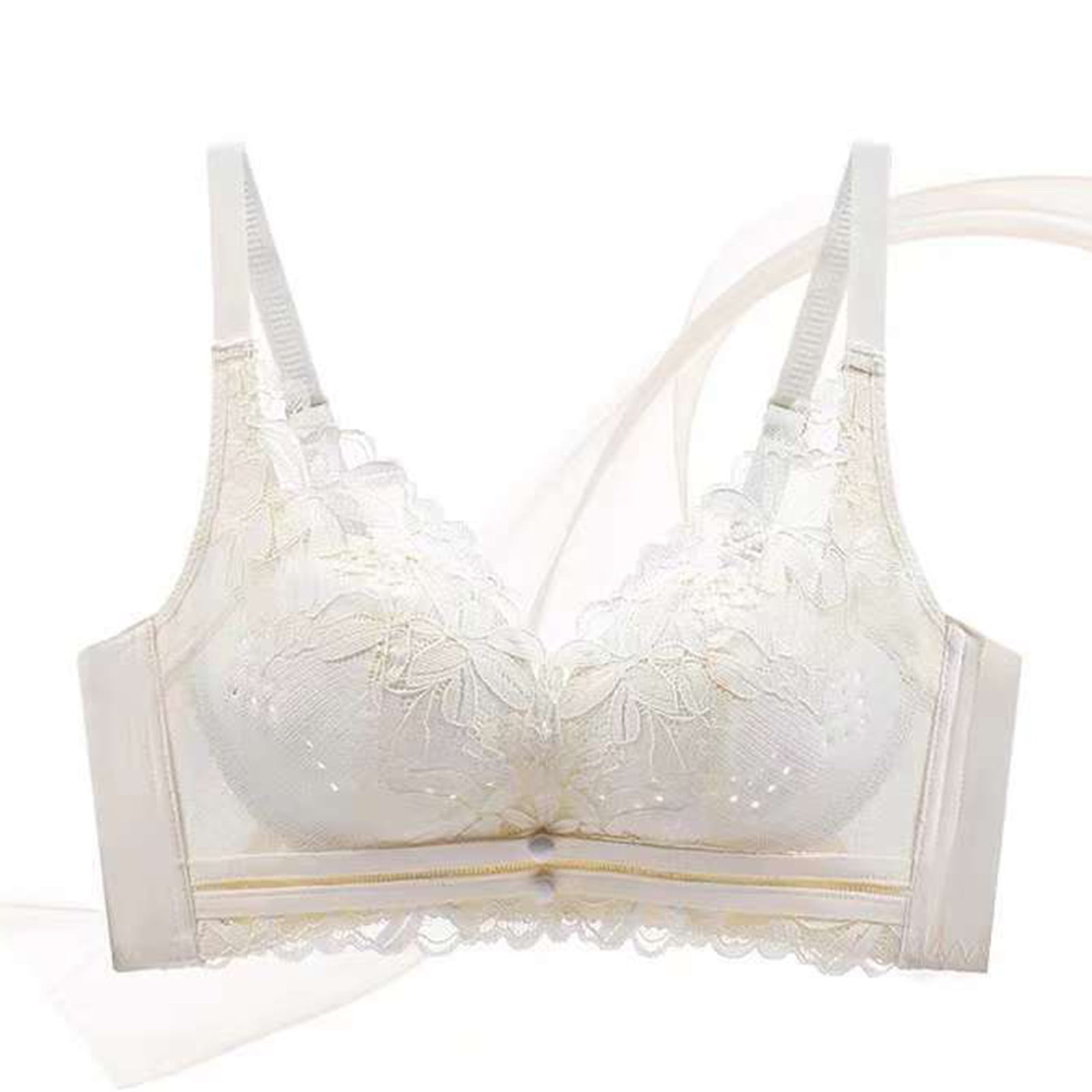 YWDJ Full Coverage Bras for Women Wide Straps Push up No Wire Comfort ...