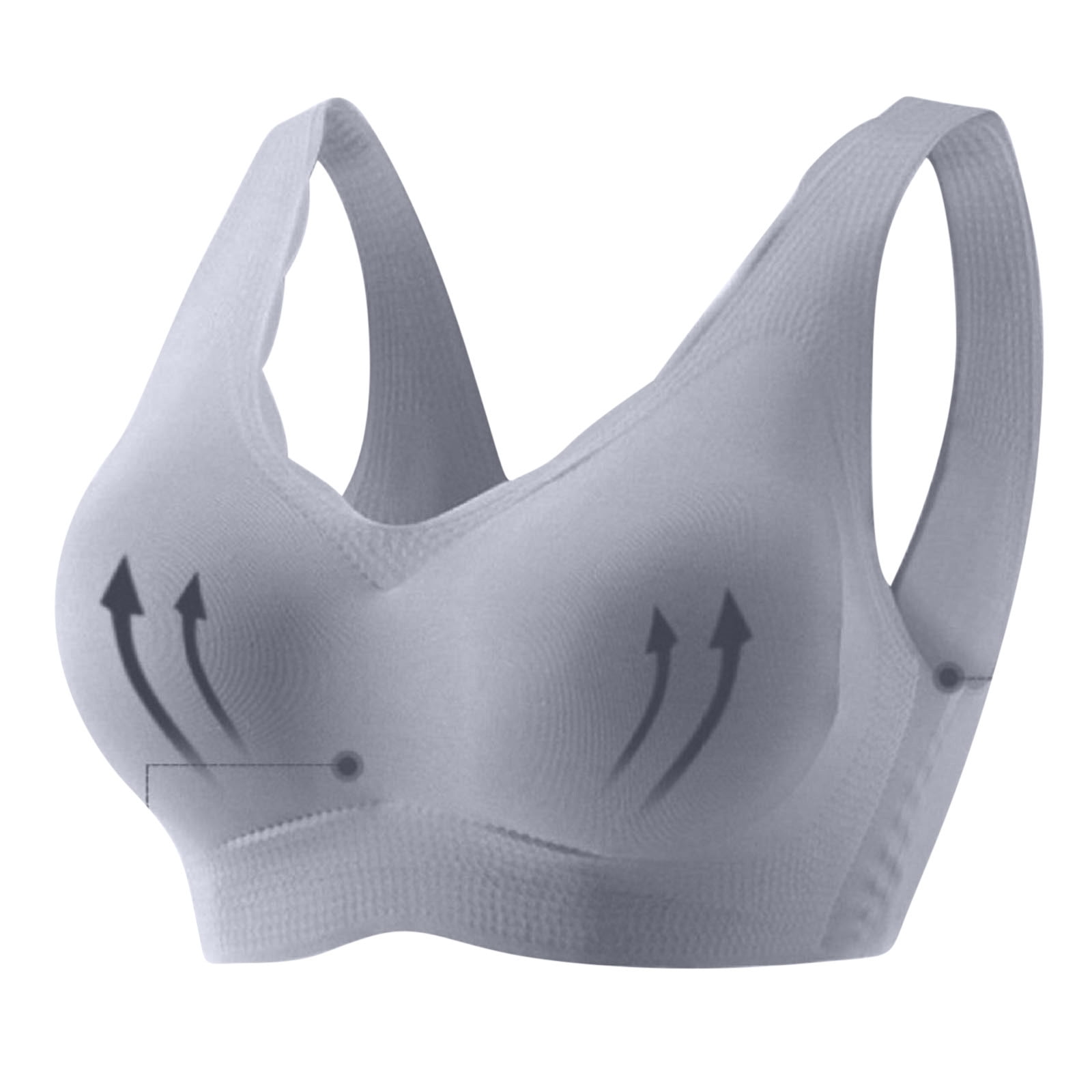 YWDJ Full Coverage Bras for Women Wireless Plus Size Pull on Push up ...