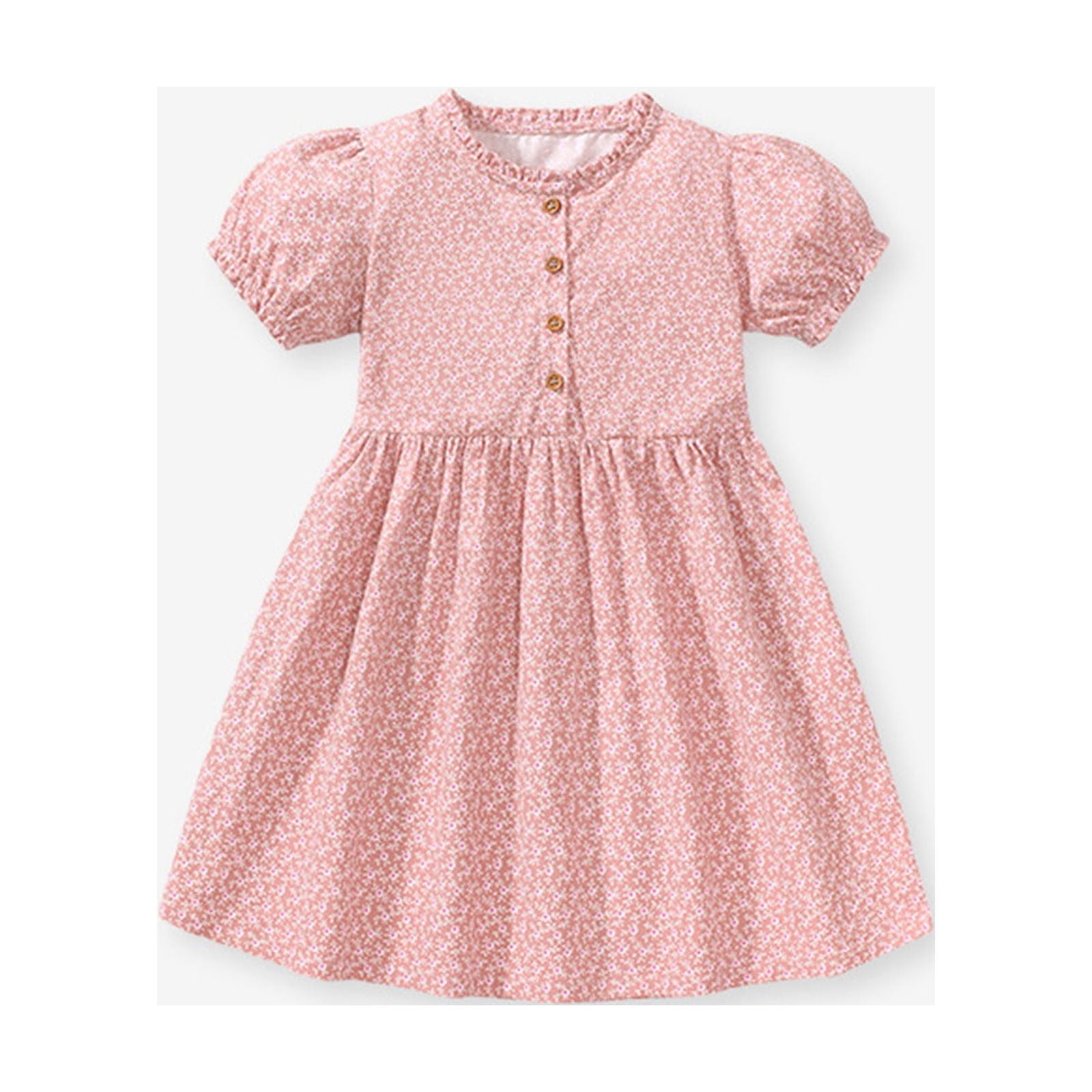 YWDJ Girl Party Dresses Kid Girls Dress Spring Long Sleeve Flower Print ...