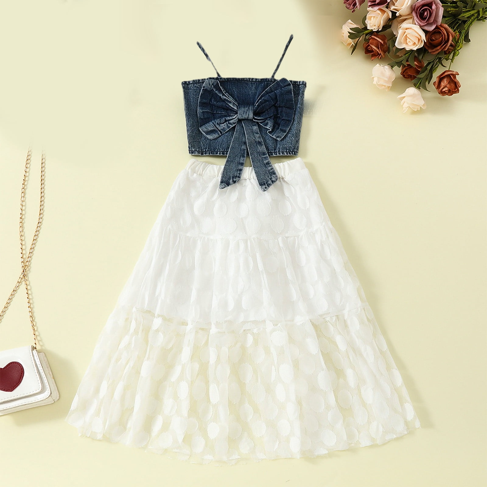 YWDJ Girls Prom Dresses Long 3-7 Years Girls Summer Skirt Fashion ...