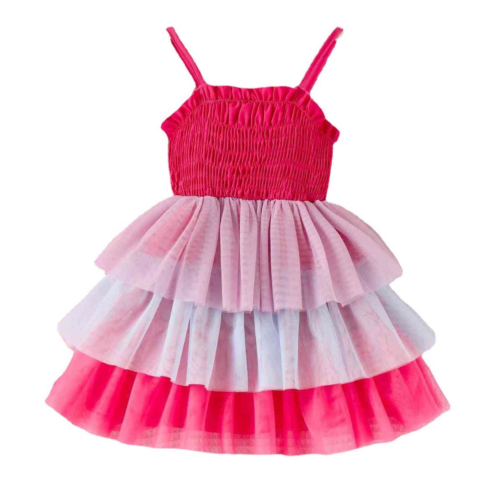 YWDJ Girls Semi Formal Dress Girls Summer Cute Colour Slip Dress ...