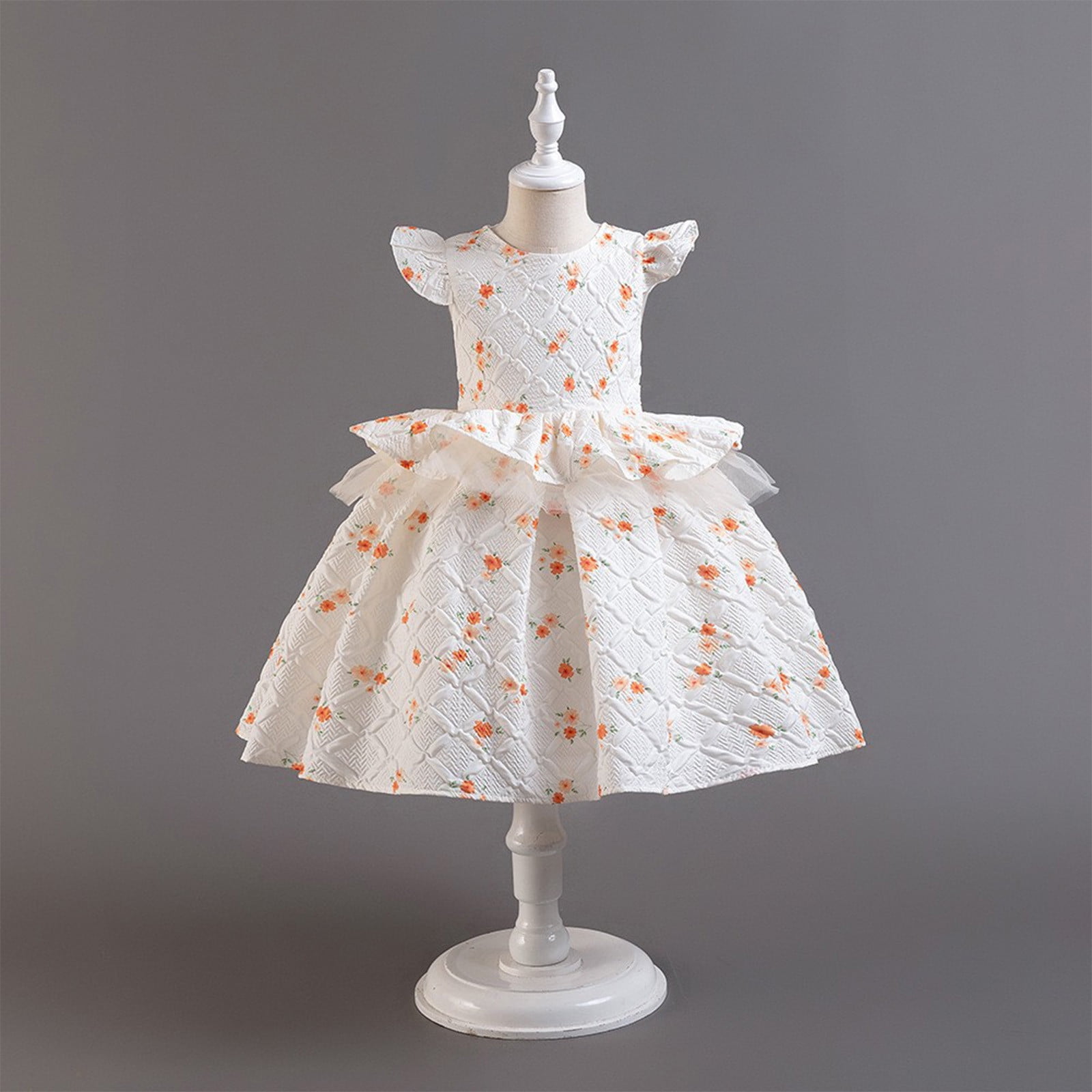 YWDJ Girls White Casual Dress Childrens Dress Skirt Girls Clothing ...