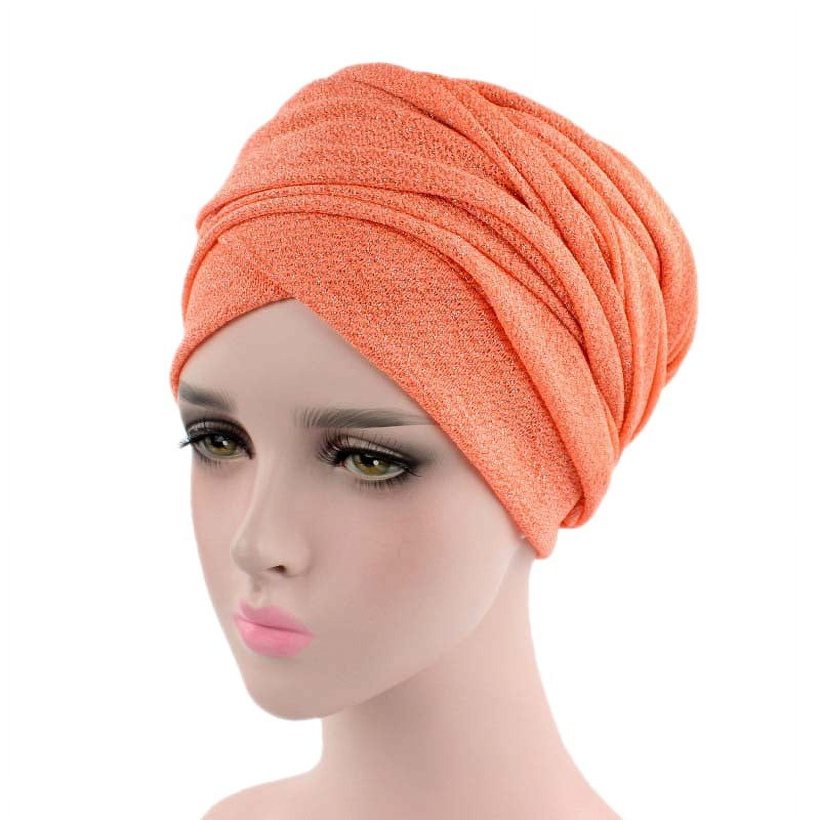 YWDJ Head Turbans for Women Women Africa Stretch Turban Hat Head Scarf ...