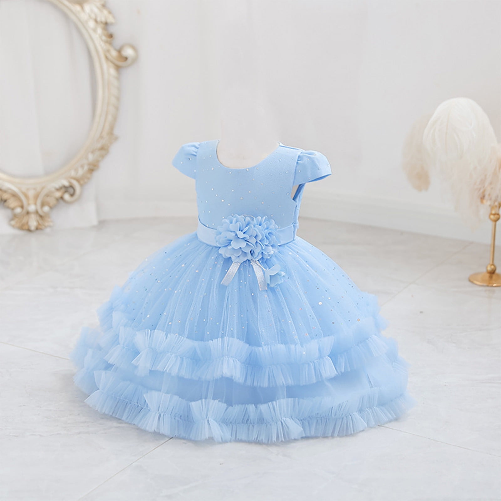 YWDJ Little Girls Prom Dresses New Childrens Evening Dress Puff Skirt ...