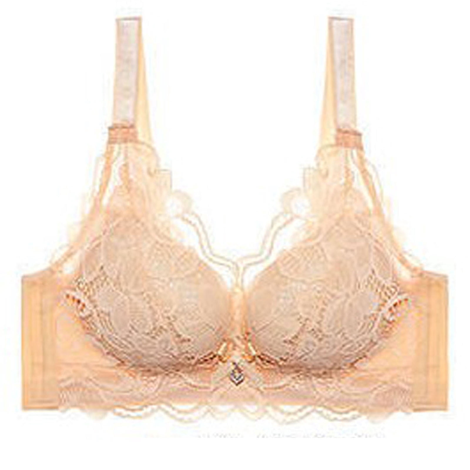 YWDJ No Underwire Bras for Women Plus Size Push up Wireless Comfort ...