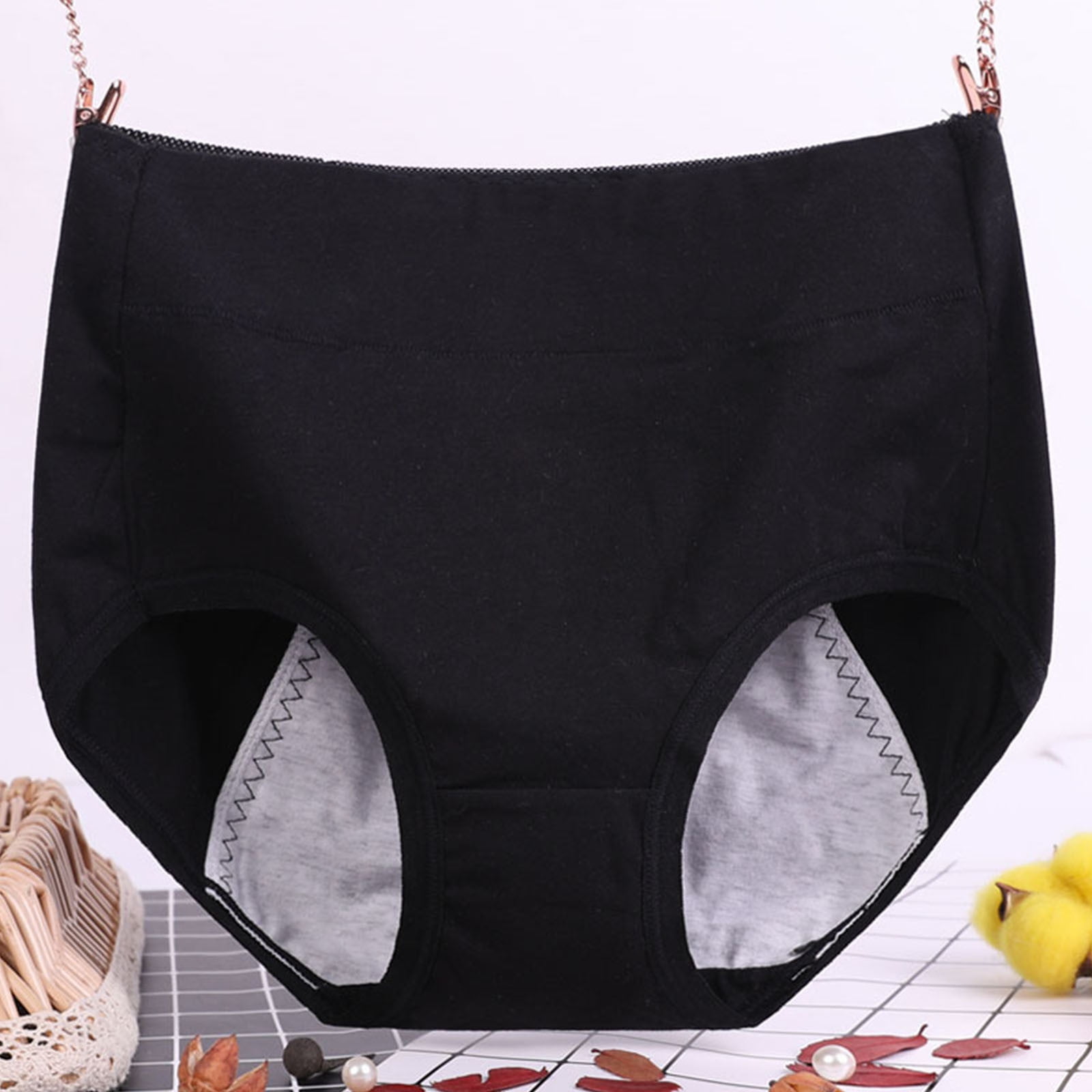 Ywdj Period Panties Women Briefs Plus Size Cotton Lightweight No Show