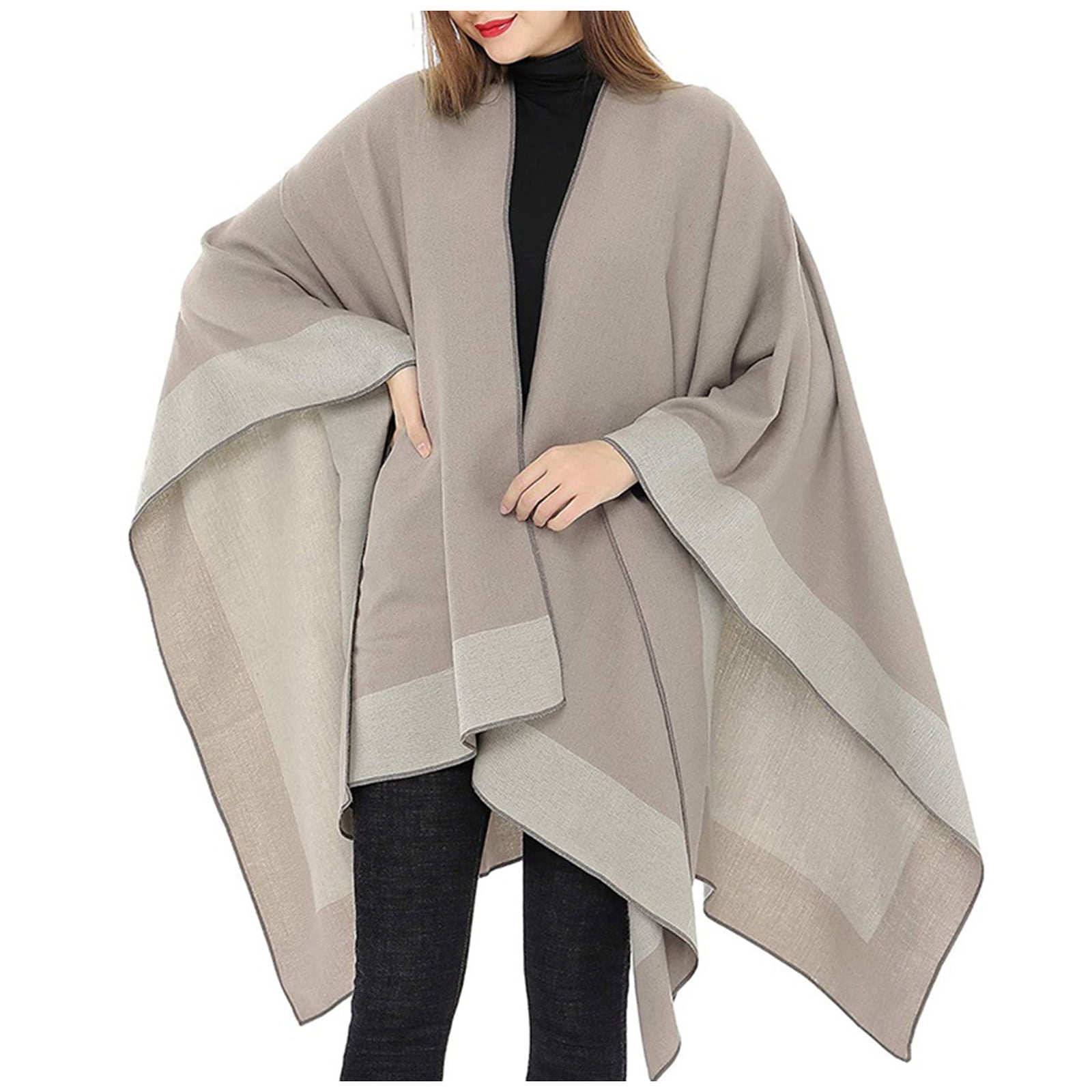 YWDJ Shawl Wrap Women Autumn Fashion Pashmina Shawl Wrap Cape Sweater ...