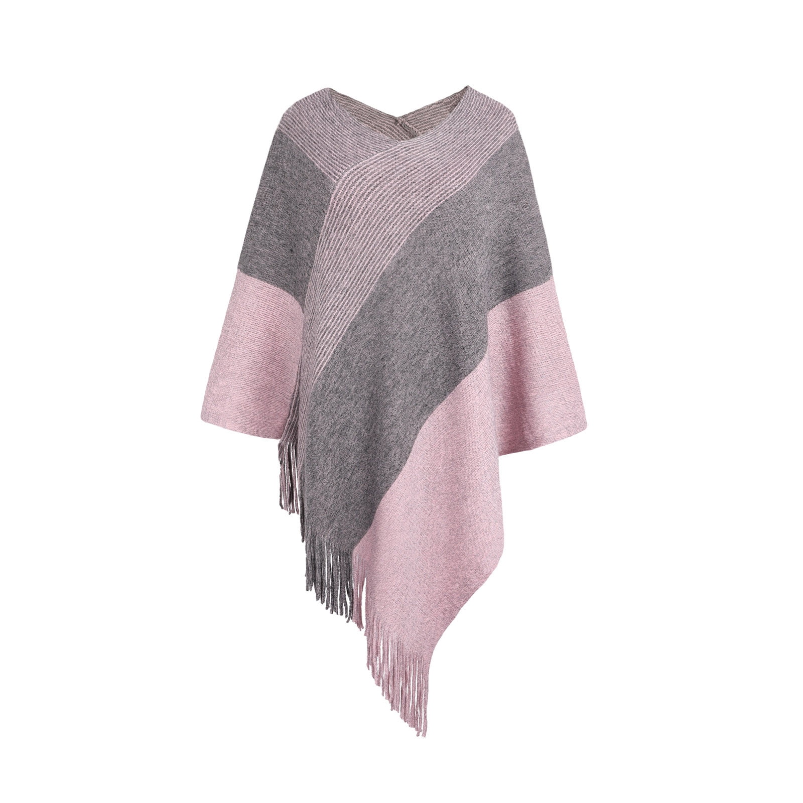 YWDJ Shawl Wraps for Women Women Fashion Autumn Winter Contrasting ...