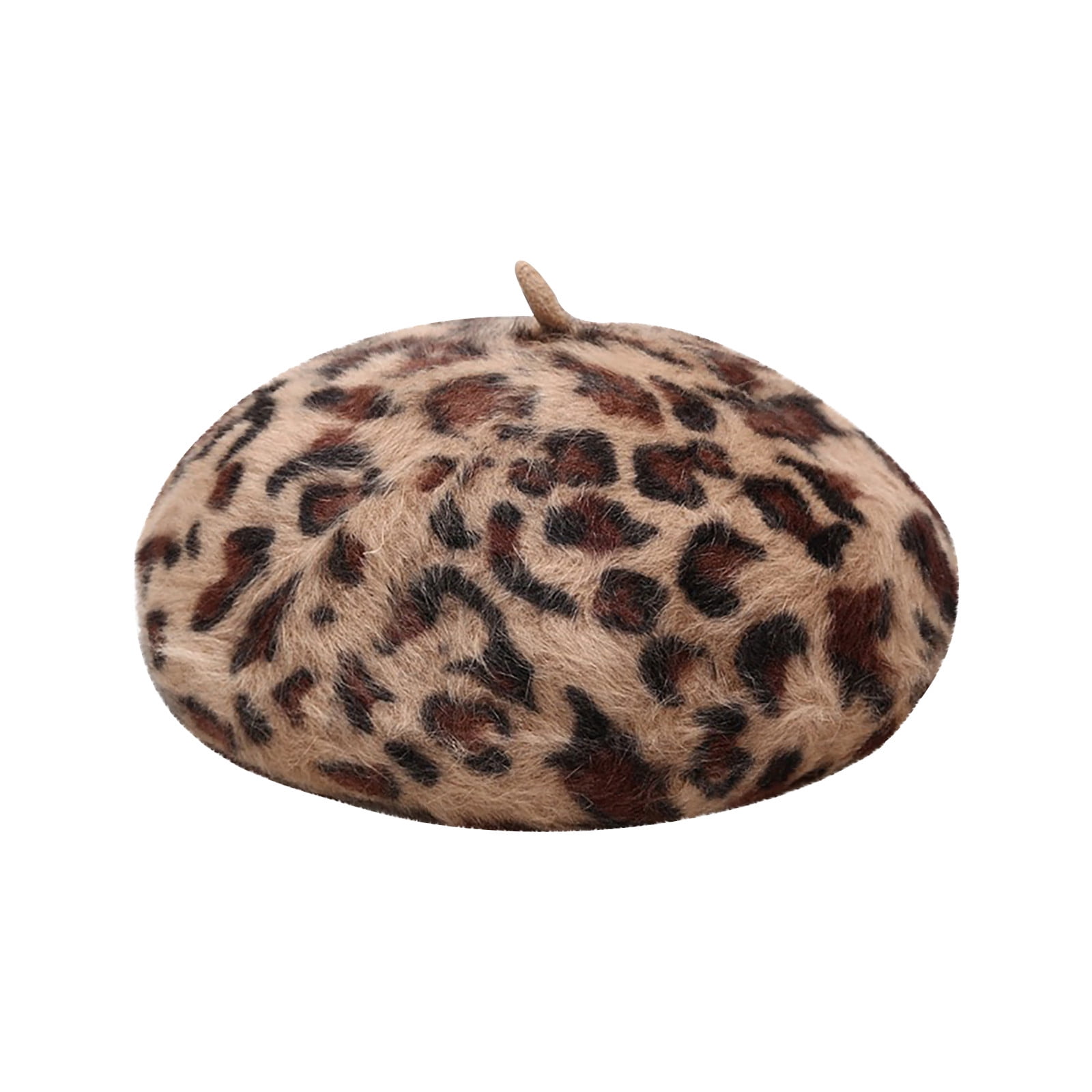 YWDJ Winter Hats Women Fashion Casual Printed Leopard Print Warm Dome ...