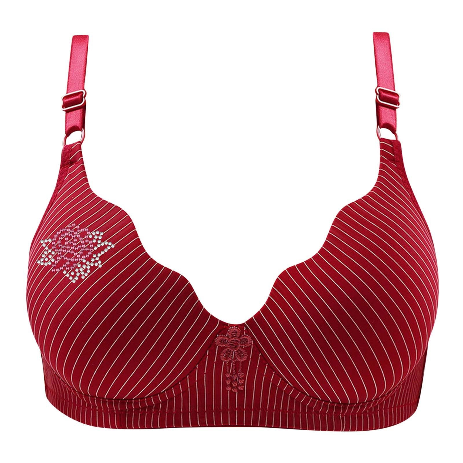 YWDJ Womens Bras No Underwire Full Support Push up Comfort Straps ...