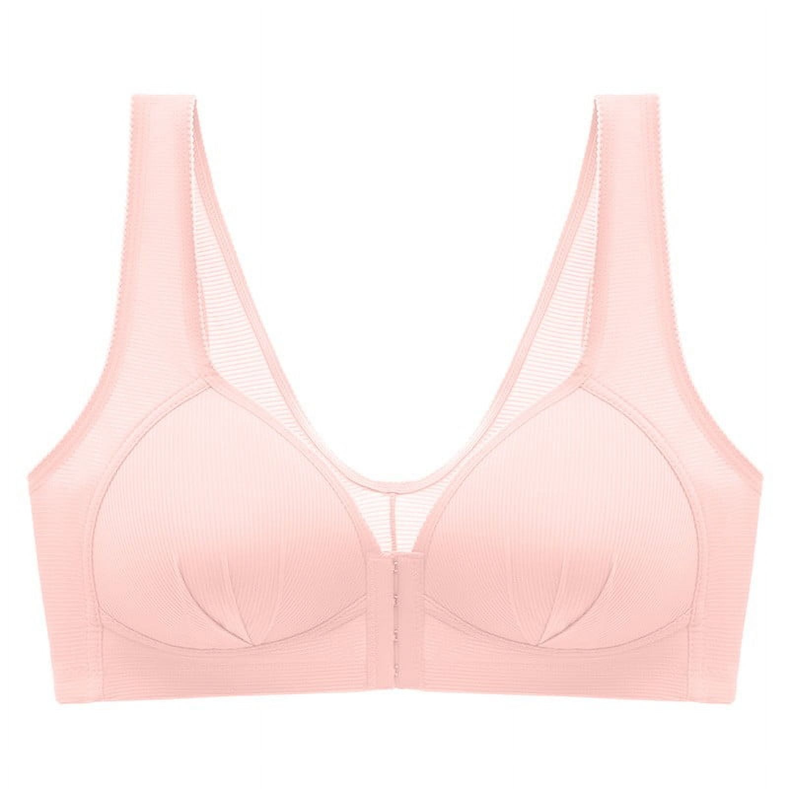 YWDJ Womens Bras No Wire Front Closure Push up No Underwire Full ...