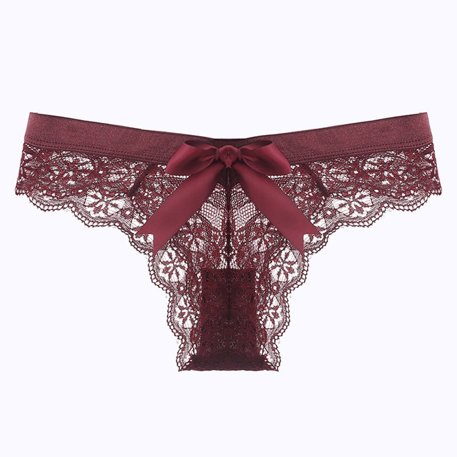 YWDJ Womens Thong Underwear Lace Lightweight G String No Show Fashion ...