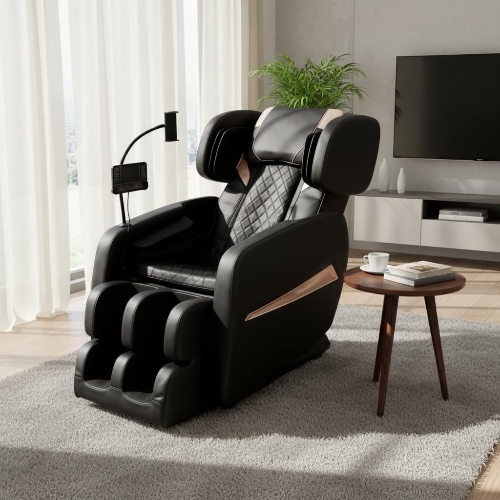 YWEN Zero Gravity Massage Recliner, Full Body Air Pressure System with ...