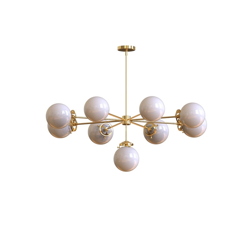YWIS Modern brass mid century 1950's gorgeous light lamp large modern ...
