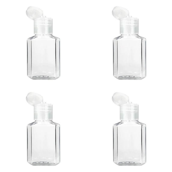 YWIYIUD 1 oz Plastic Refillable Bottles with Flip Cap,Clear Empty ...