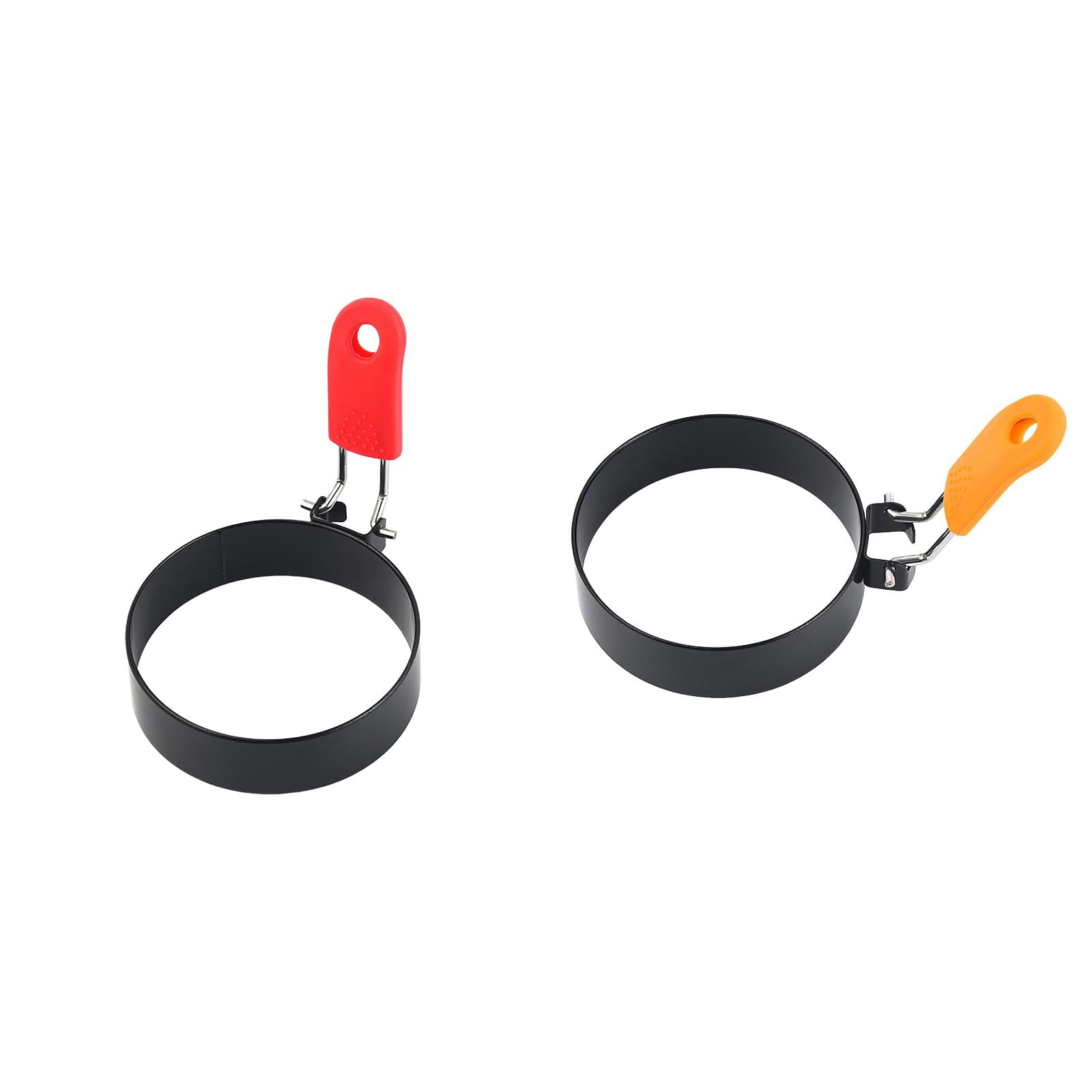 YWIYIUD 3inch Egg Rings Silicone Handle, Round Rings for Frying Eggs ...