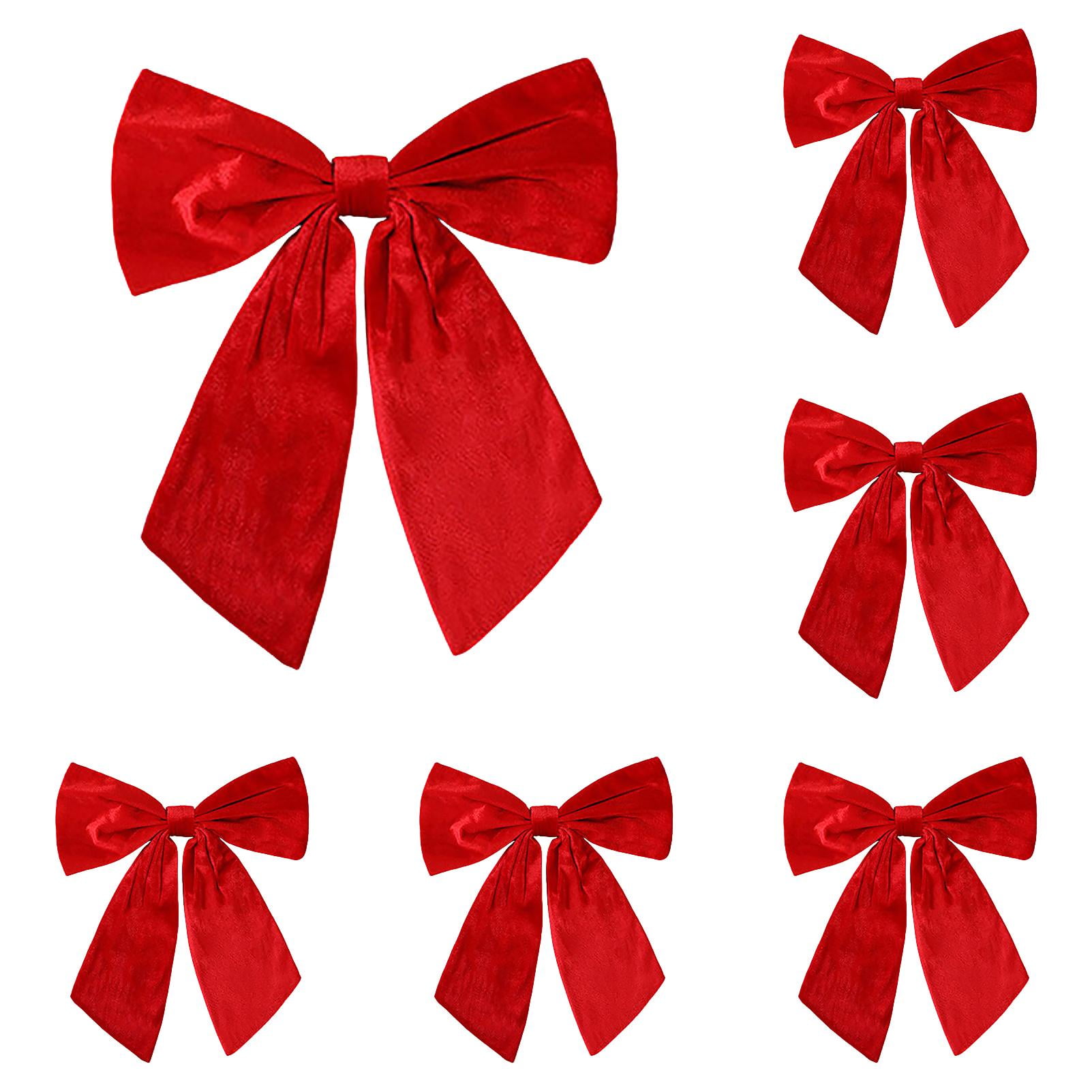 YWIYIUD 6PCS Large Bow, 14 x 13 Christmas Velvet Bow, Large Ribbon Bows ...