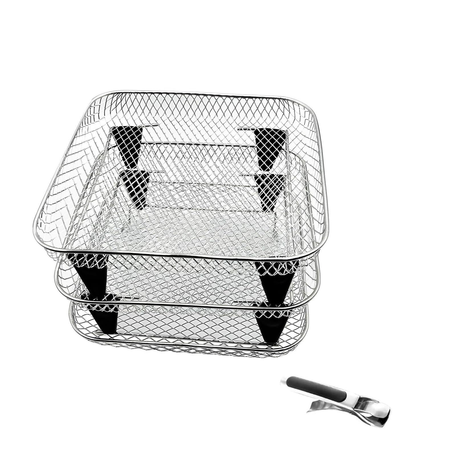 YWJLQH Air Fryer Rack Drying Rack Stainless Steel Roasting Basket ...