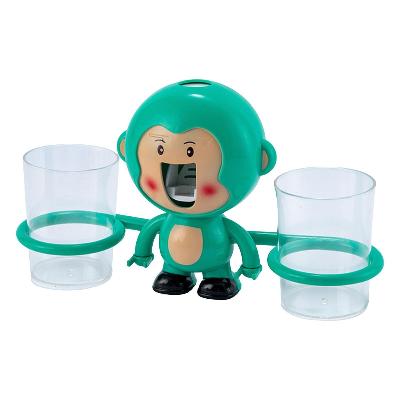 YWJLQH Automatic Toothpaste Squeezer Set Animal Tooth Cup Holder Space ...