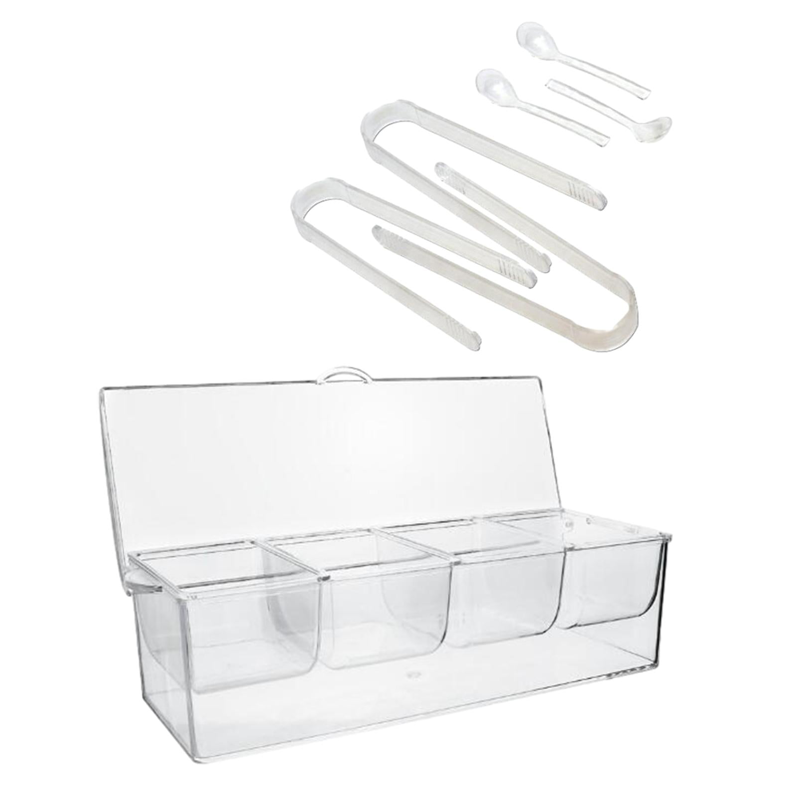 YWJLQH Chilled Condiment Server Chilled Serving Tray Appetizer Serving ...