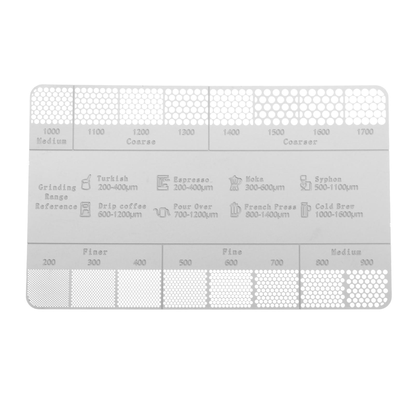 YWJLQH Coffee Ground Measuring Ruler Green Bean Roughness Reference ...