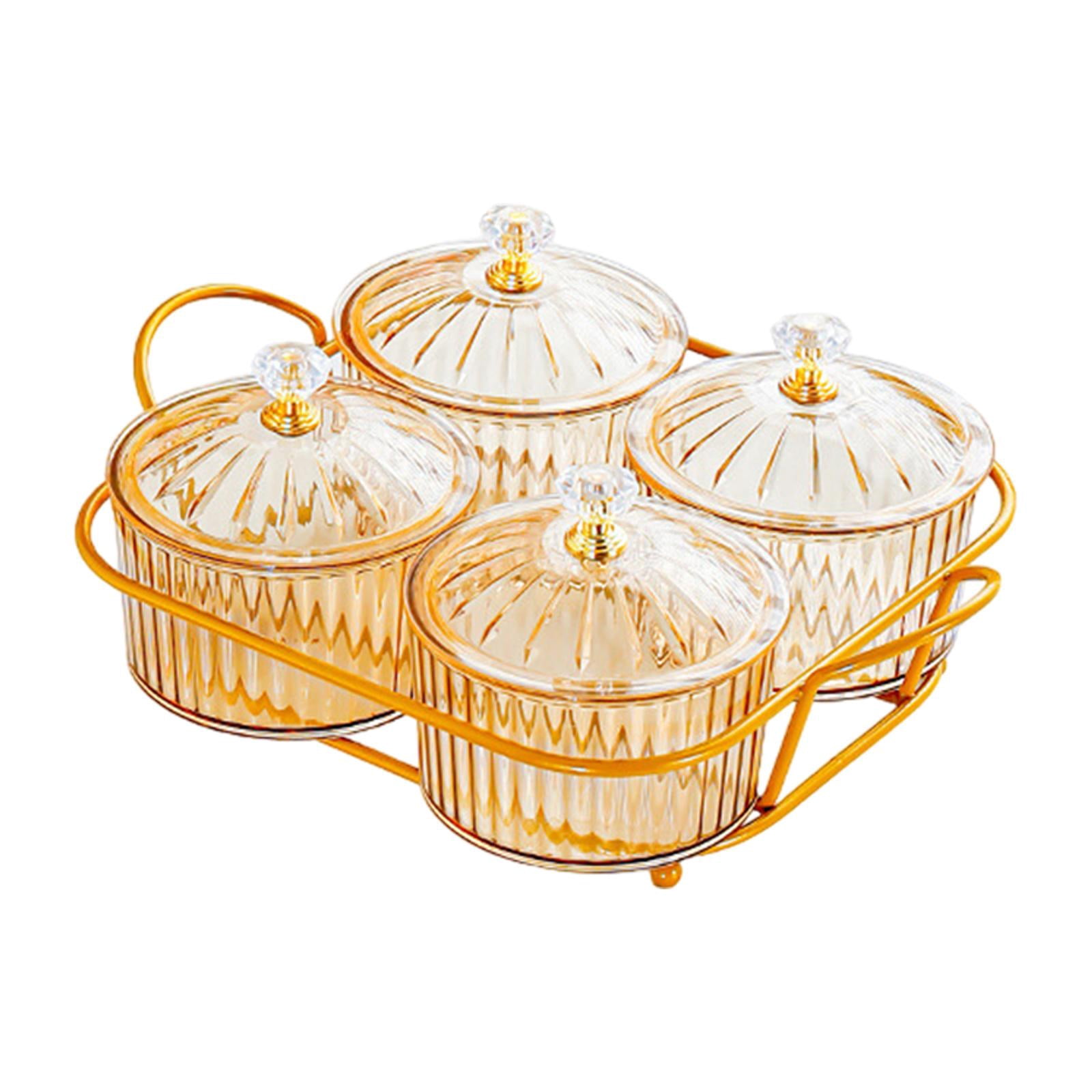 YWJLQH Divided Serving Dish, Snack Platter Nordic Food Storage ...