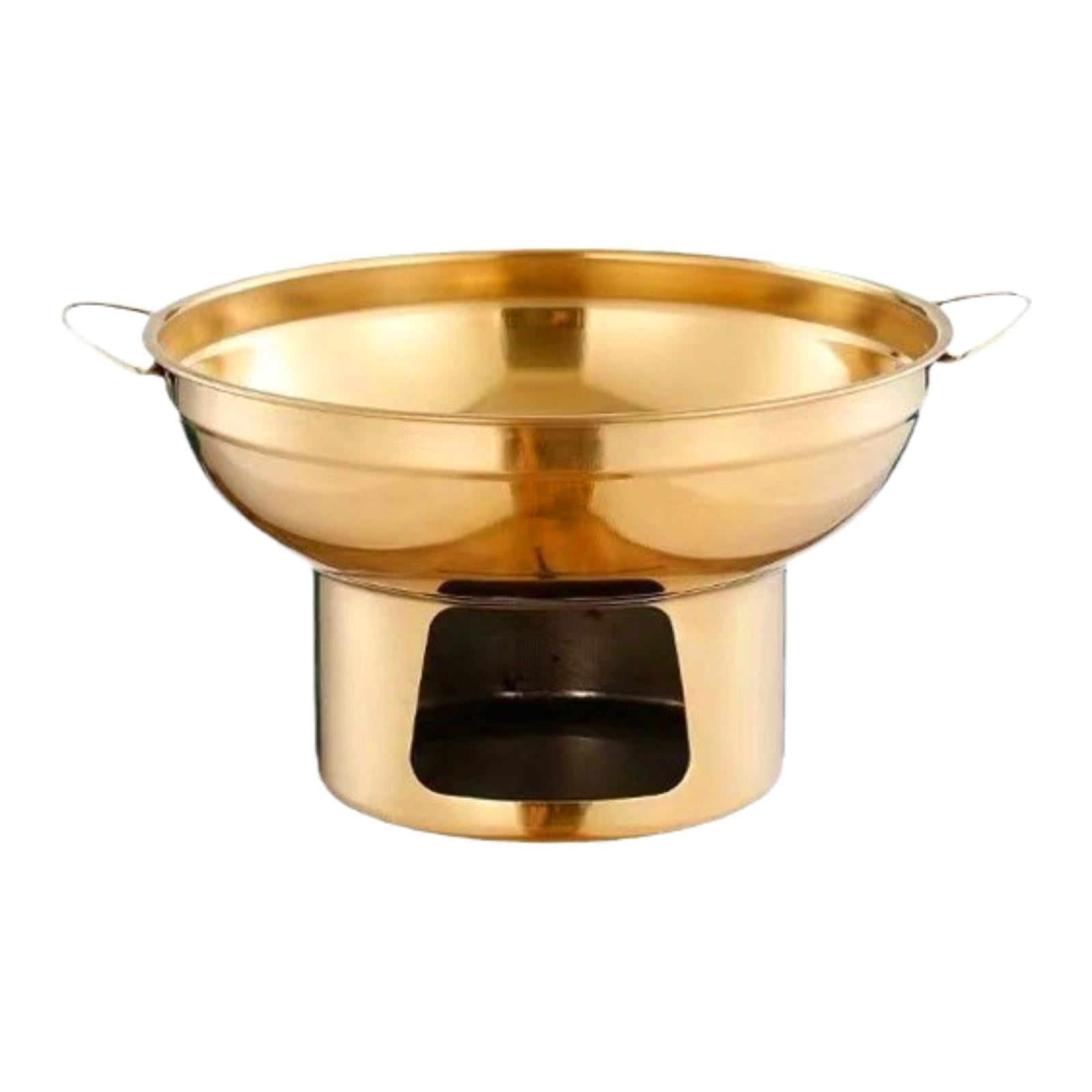 YWJLQH Double Handled Lidless Thai Hot Pot Lightweight for Shabu Shabu ...