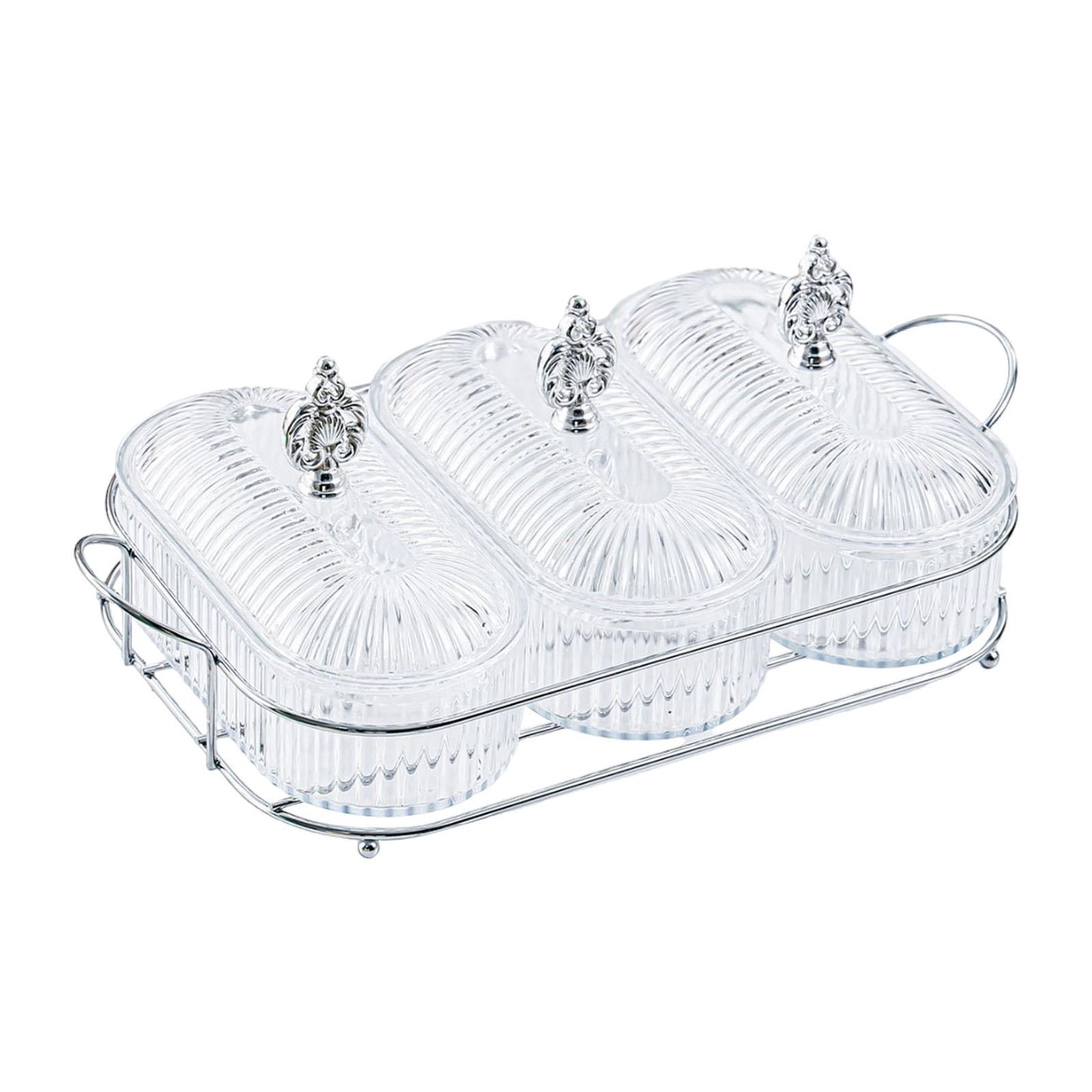 YWJLQH Dried Fruit Plate Candy Tray Divided Snack Bowl for Parties ...