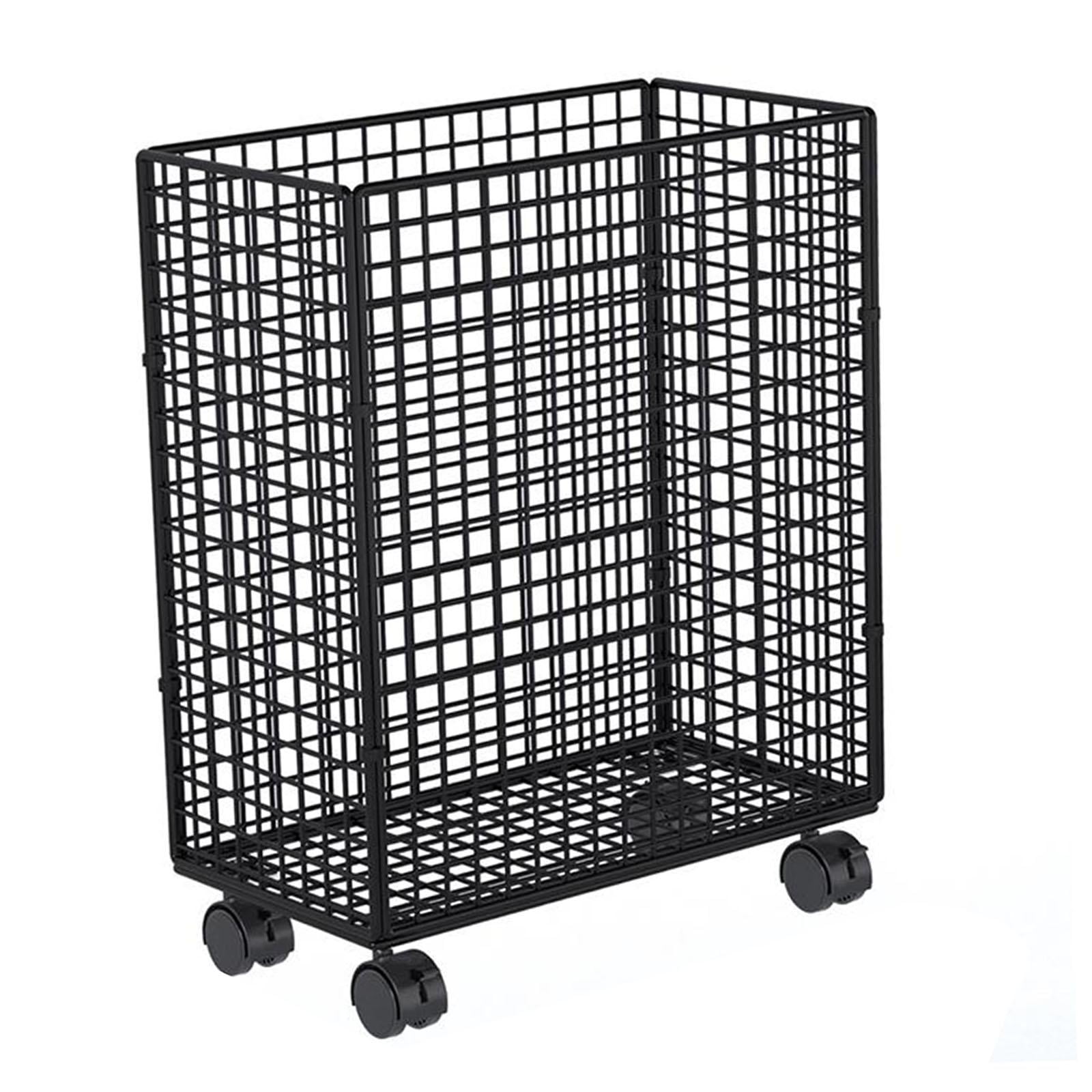 YWJLQH Gym Equipment Storage Basket with Wheels Home Gym Storage ...