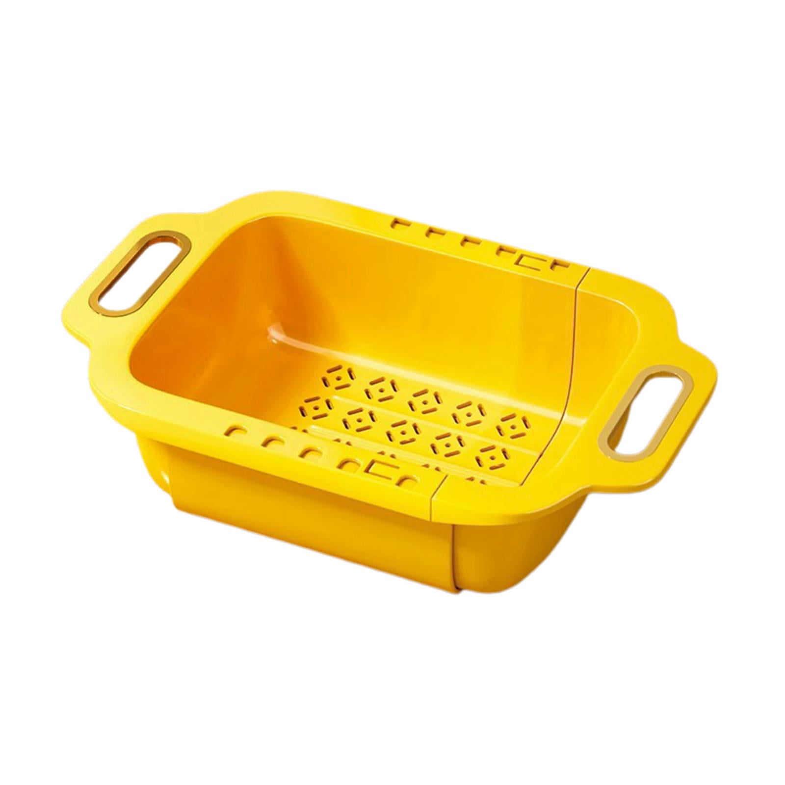 YWJLQH Over Sink Strainer Basket, Retractable Kitchen Sink Drain Basket ...