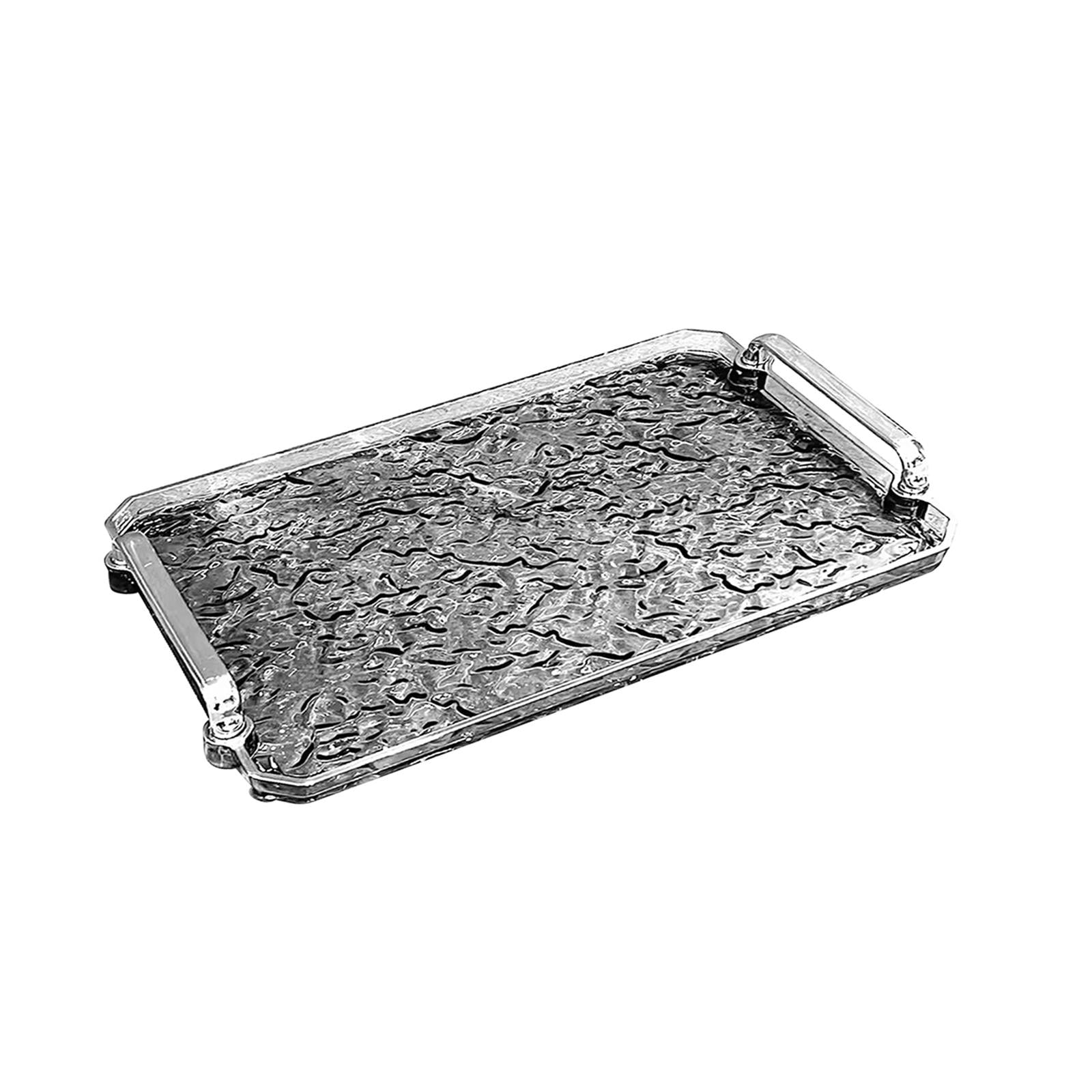YWJLQH Rectangle Serving Tray Bathroom Tray Perfume Holder Countertop ...
