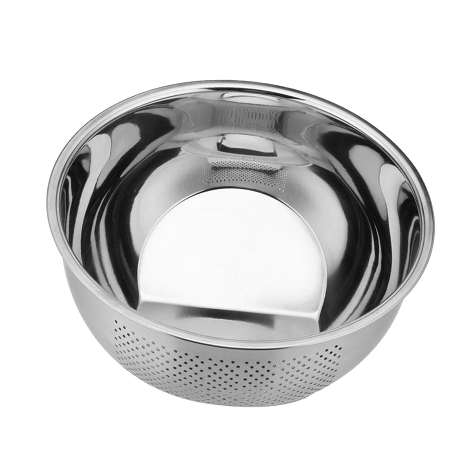 YWJLQH Rice Washing Bowl Rice Washer Strainer Colanders with Side ...