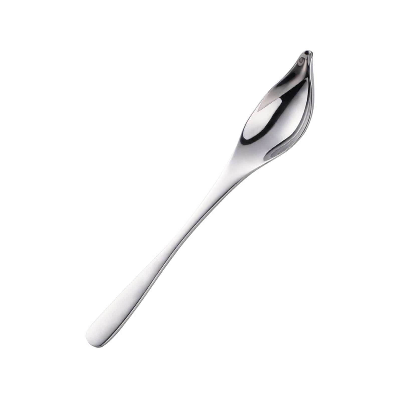 YWJLQH Saucer Spoon, Chocolate Spoon, Beaked Metal Spoons for Sauce ...