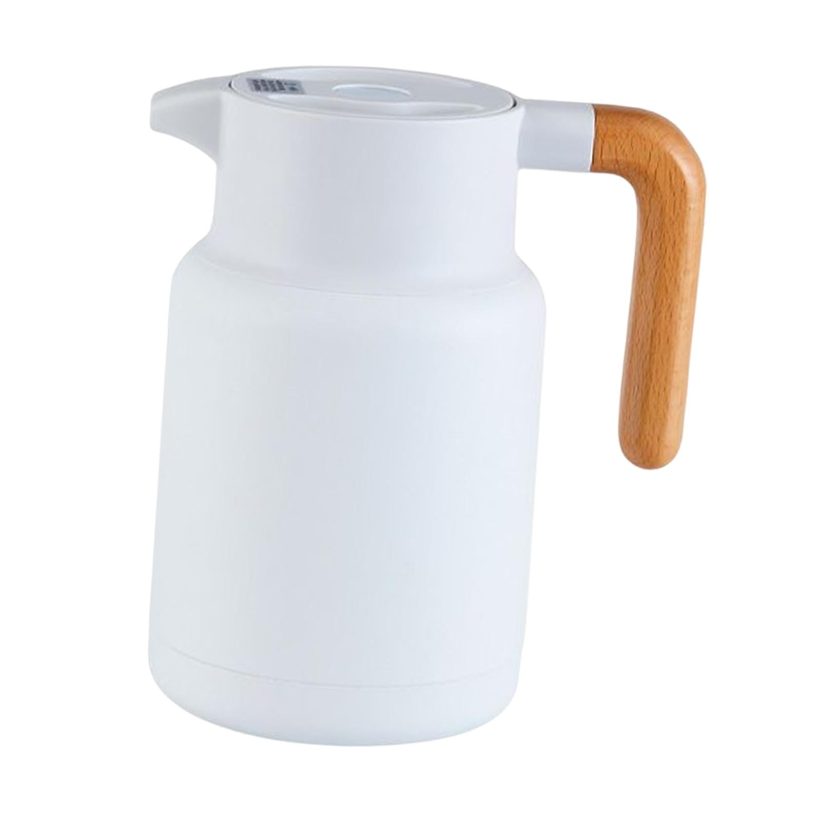 YWJLQH Thermal Coffee Carafe Stainless Steel Milk Kettle 1300ml Coffee ...