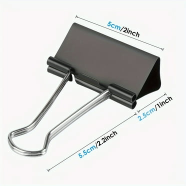 Heavy Duty XL Extra Large Binder Clips, 2 inch Jumbo, 24 Pack, Big ...