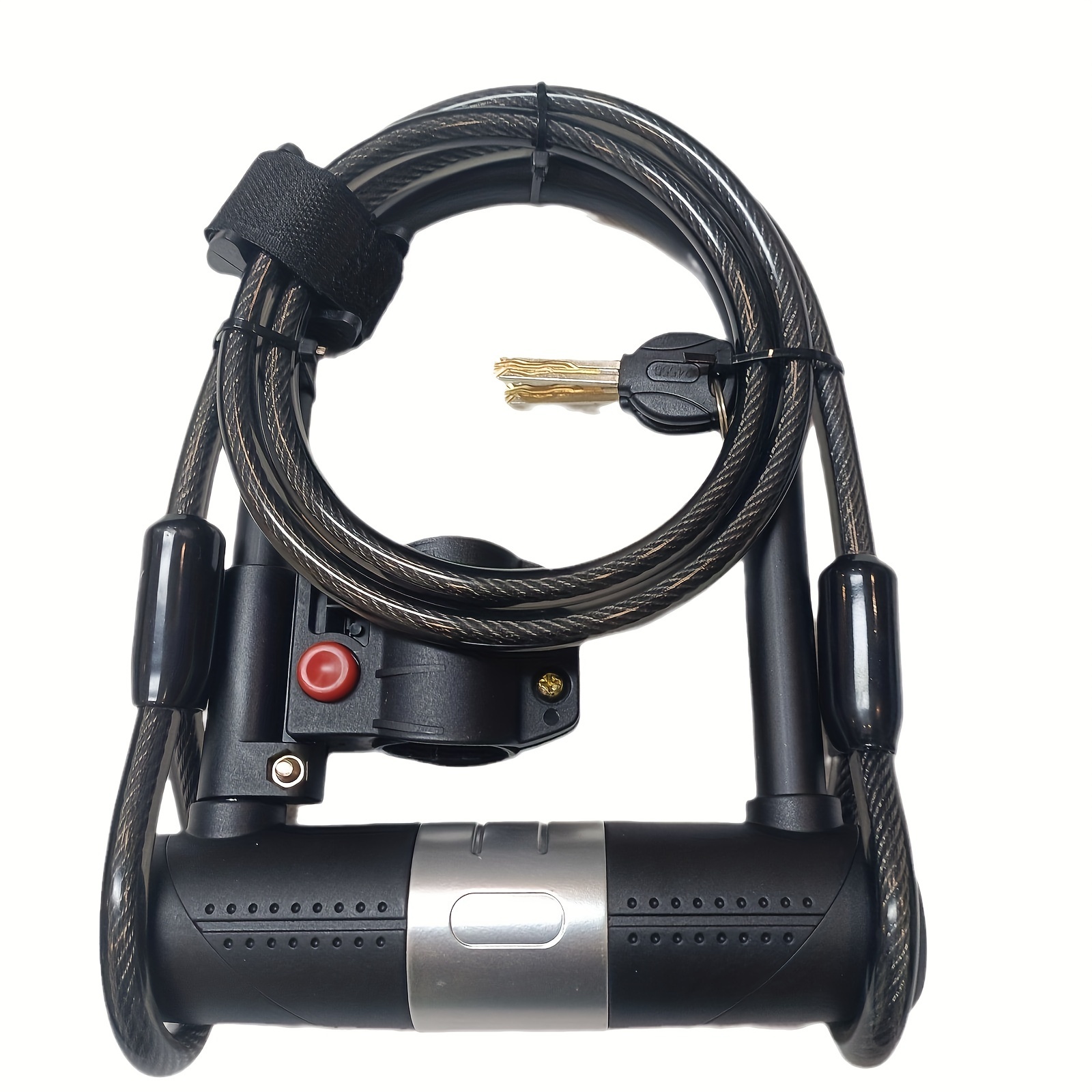 YWKJC Security Bike U-lock with 4 Ft Cable and Mounting Bracket ...