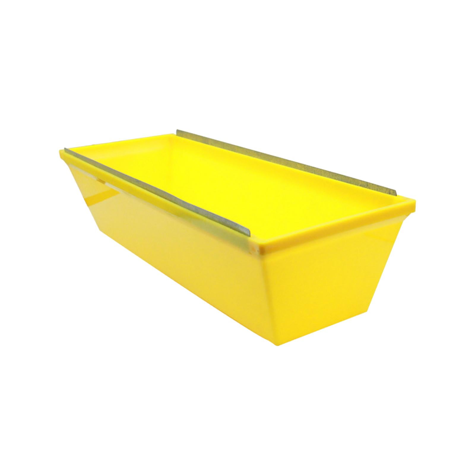 YWMJZEU 12 Inch Drywall Mud Tray, Masonry Tool Tray, Bucket, Cut Edges ...