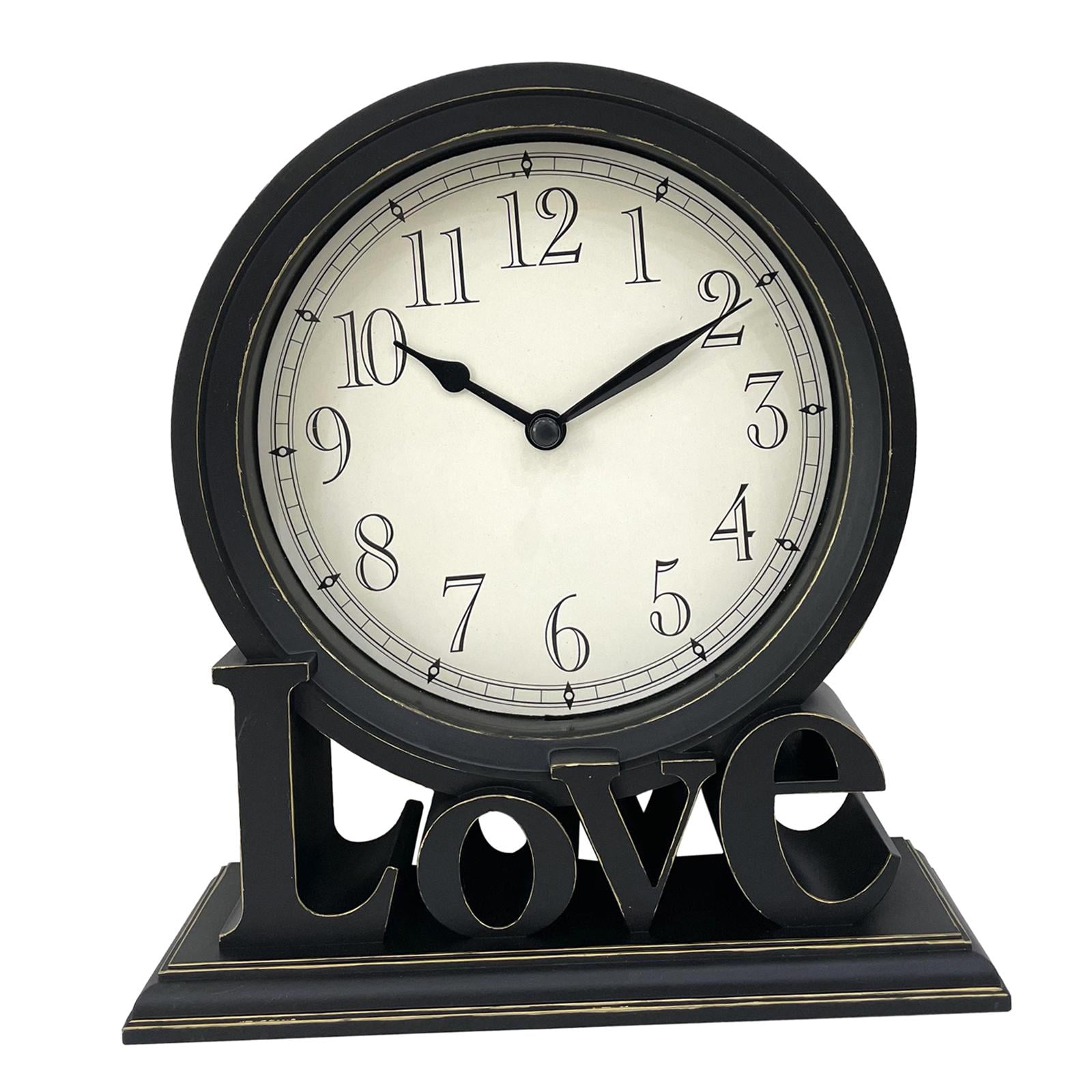 YWMJZEU Desk Clock Retro European Style,Super Silent,Classic Decorative ...