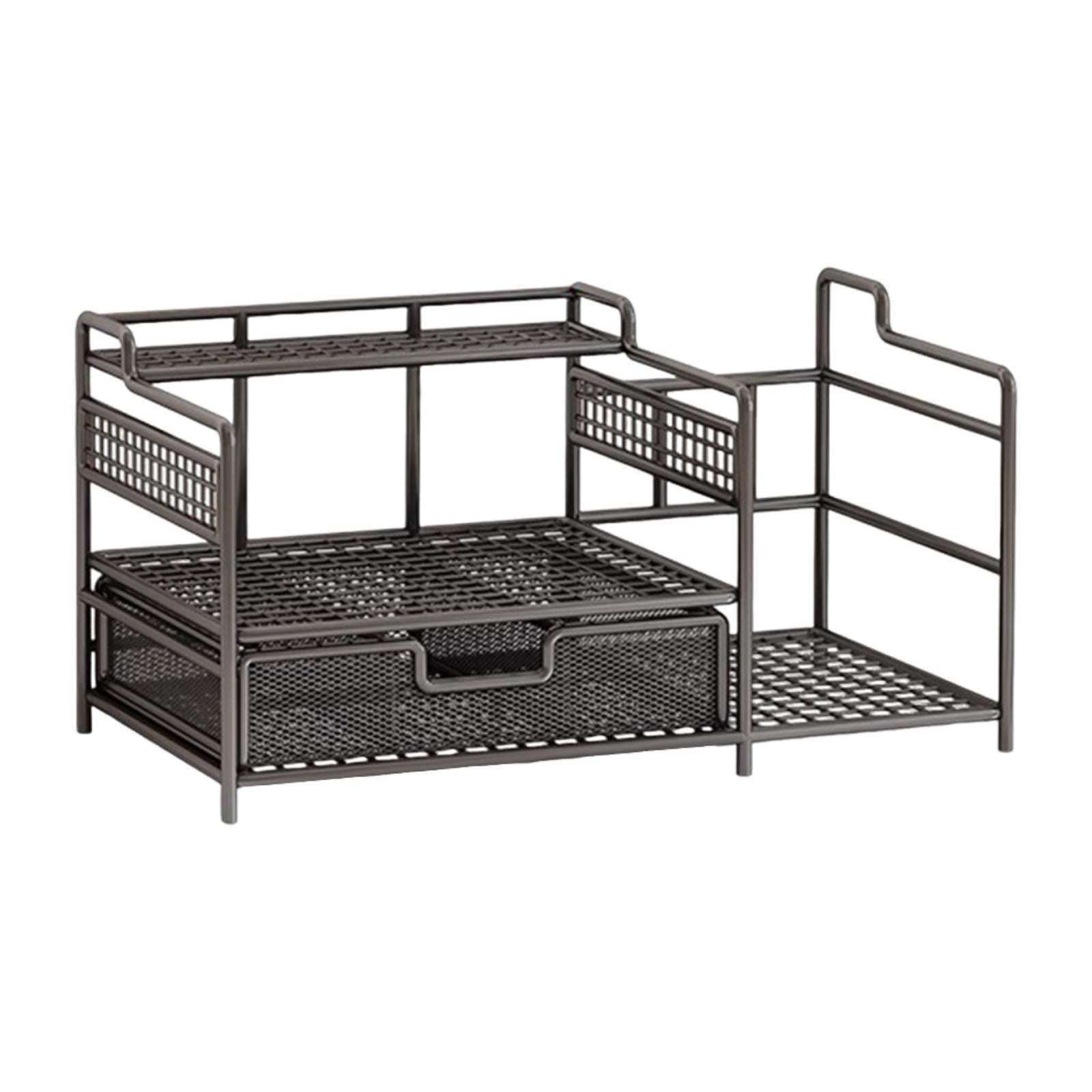 YWMJZEU Desk File Organizer Mesh File Holder Pen Holder Bookshelf Space ...