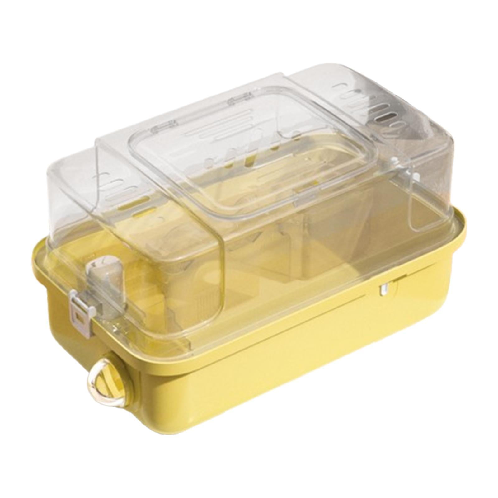 YWMJZEU Hamster Cage Carry Case Outgoing Carrier Portable with Water ...