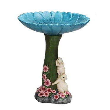 SalonMore Wild Bird Bath Bronze Birdbaths with Solar Light - Walmart.com