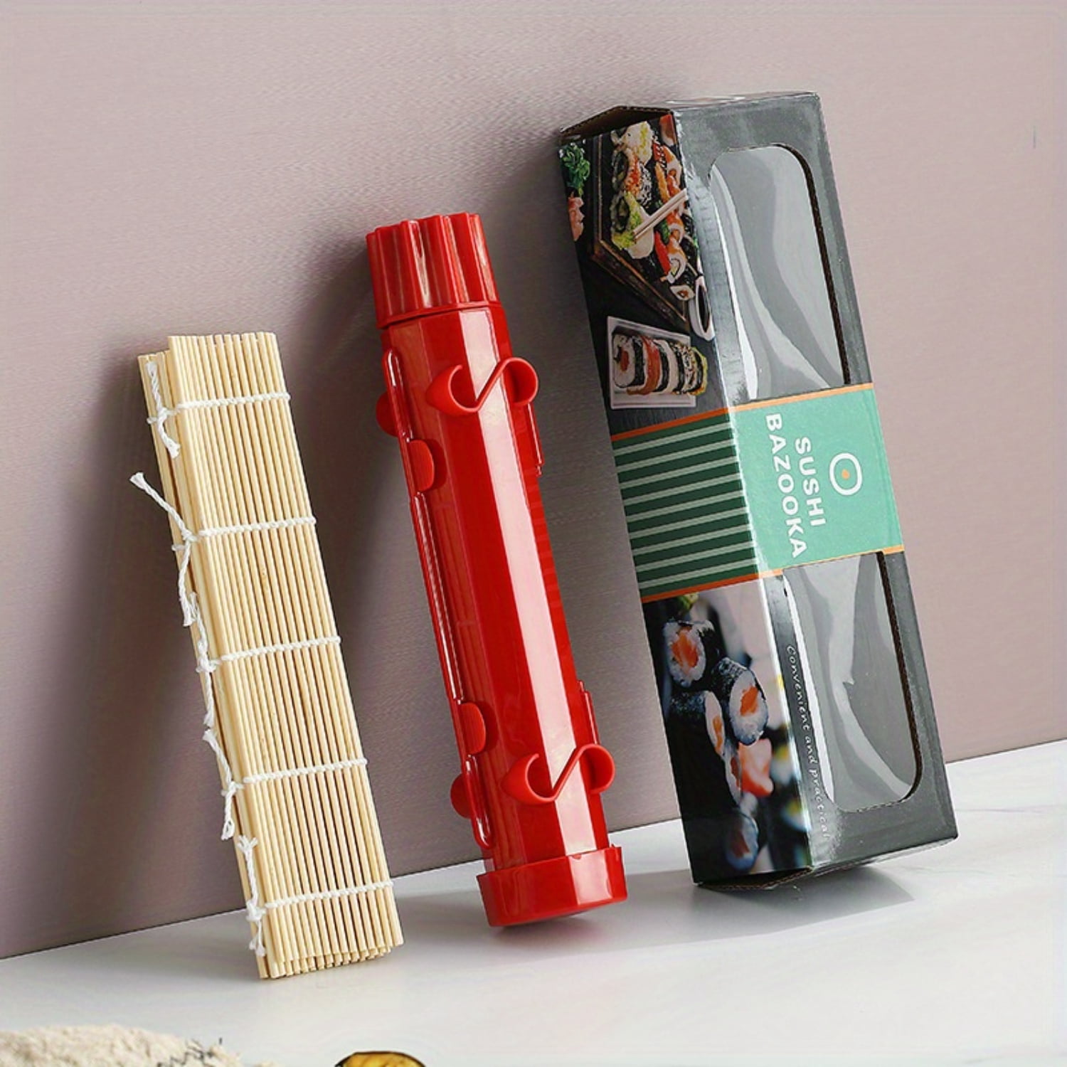 YWUDIC Premium Food-Safe Plastic Sushi Making Kit - Rocket Tube Sushi ...