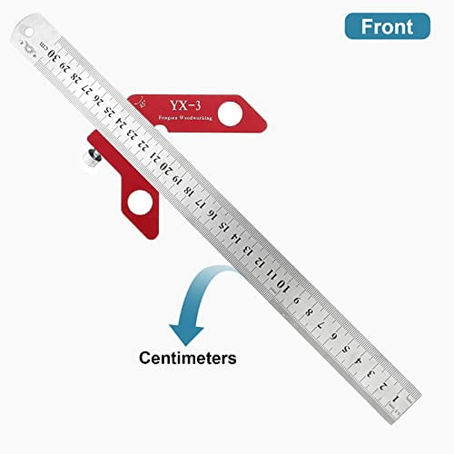 YX-3 Center Finder, Woodworking Square Center Scribe, 45° 90° Center ...