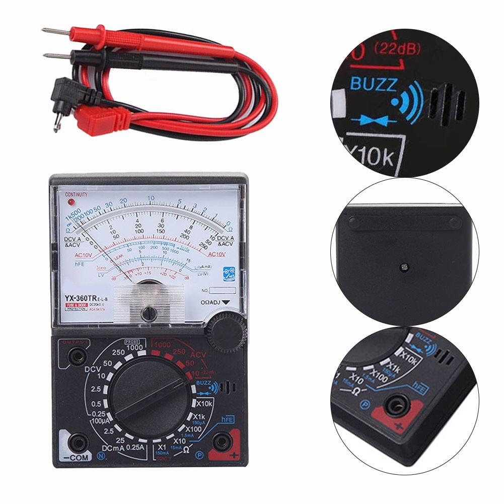 YX-360TRE-LB pointer multimeter ACDCmeter ICEO HFE with test pen ...