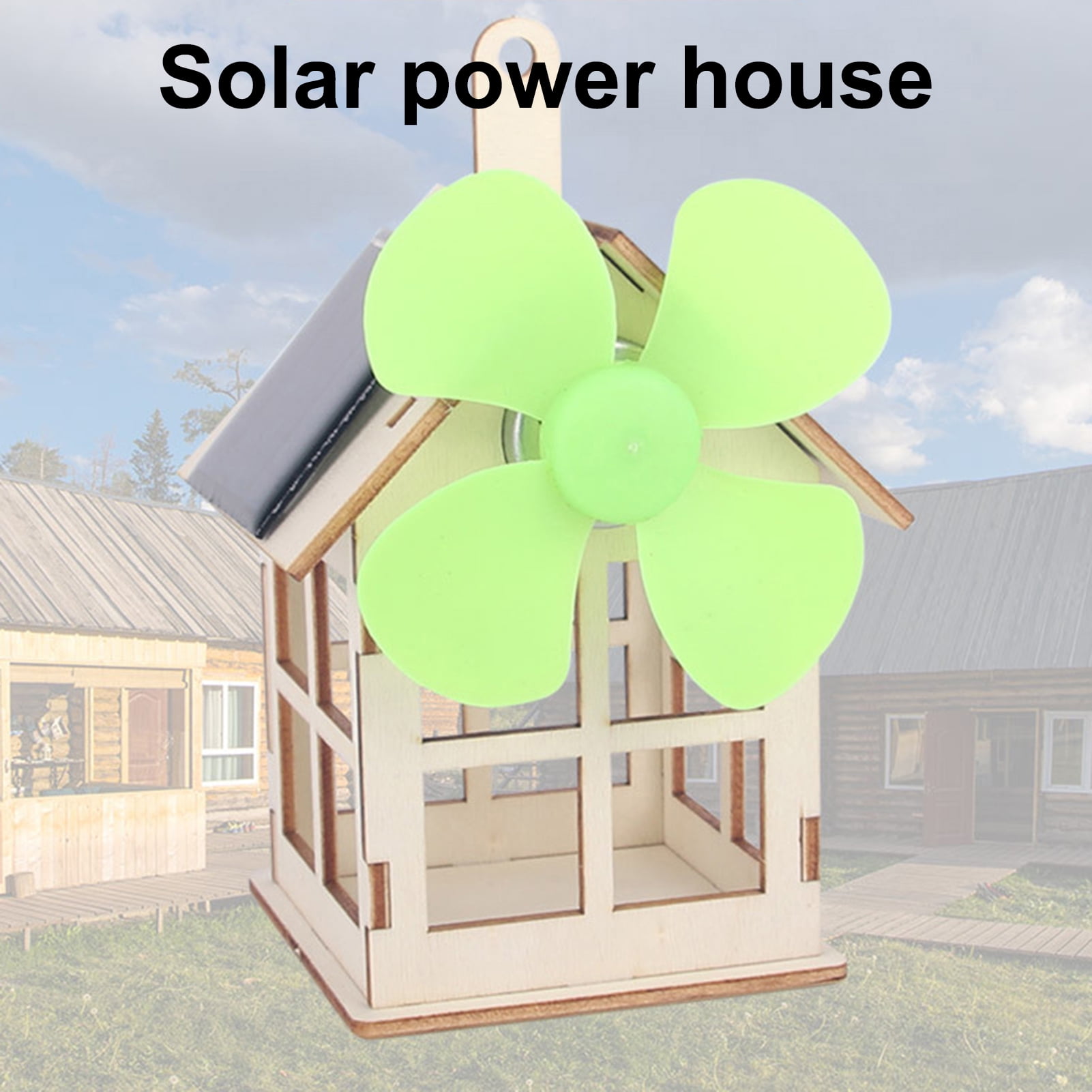 YX STORE Solar Power Toy Kid-safe Teamwork Ability Wood Educational ...