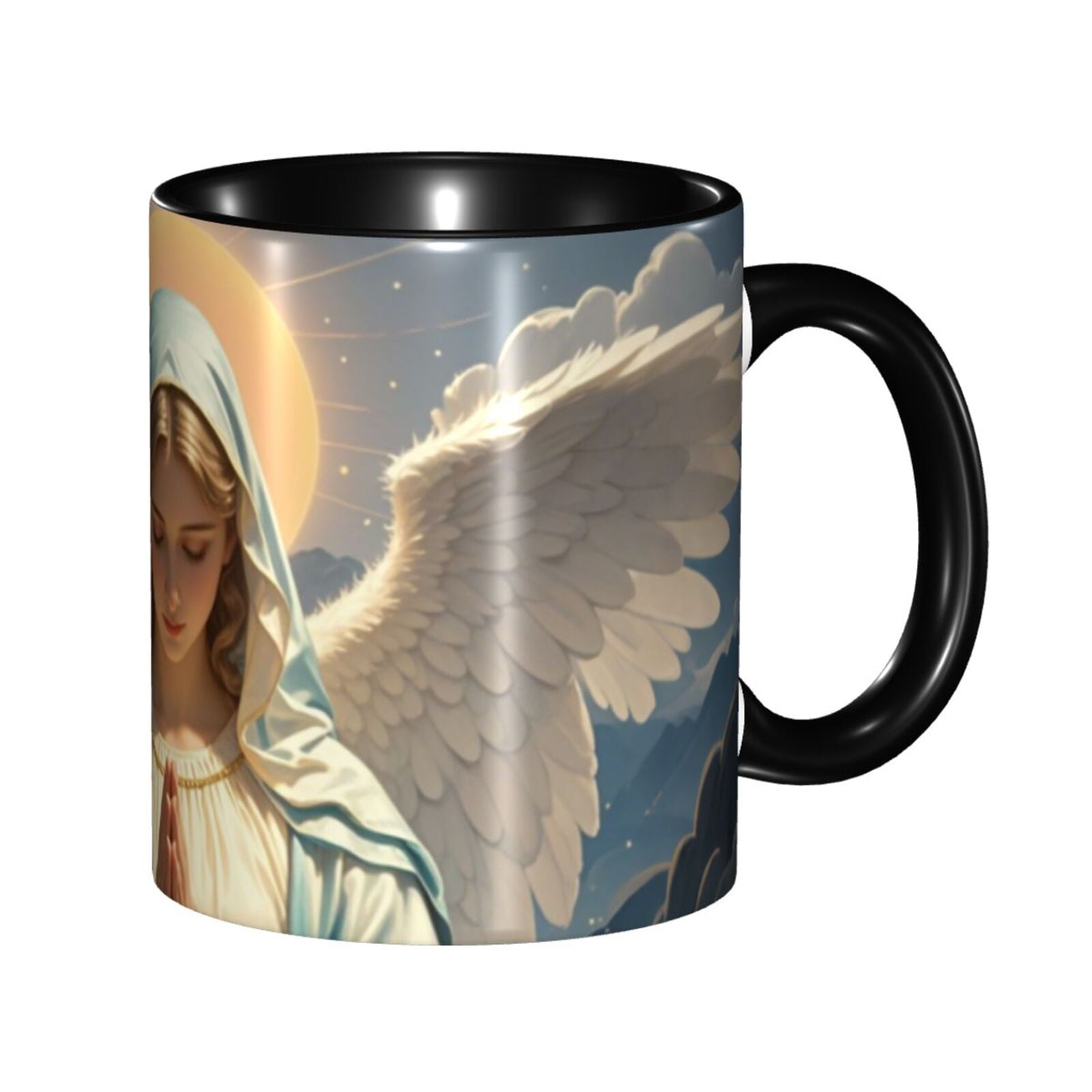 YXCXGO Ceramic Mugs, 11.5 Oz Pray For Angels, Ceramic Tea Cups With ...