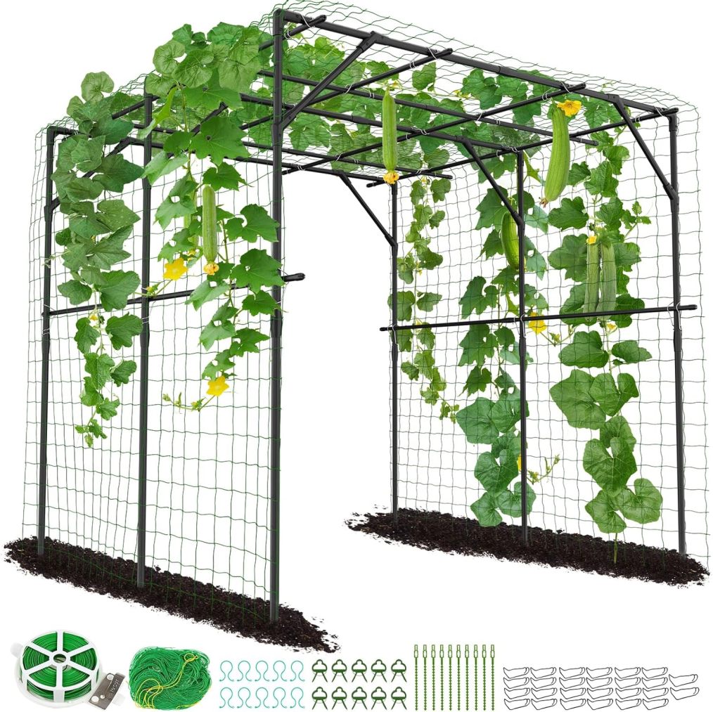 YXNF Outdoor Garden Arch Trellis, 79" x 79" x 79" Extra Large Garden ...