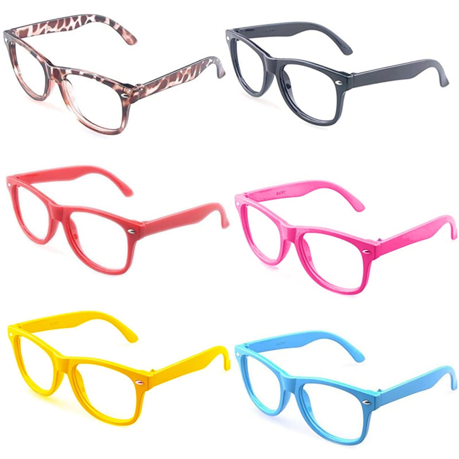YXP 6 Pack Retro Children Stylish Cute Glasses Frame Without Lenses ...