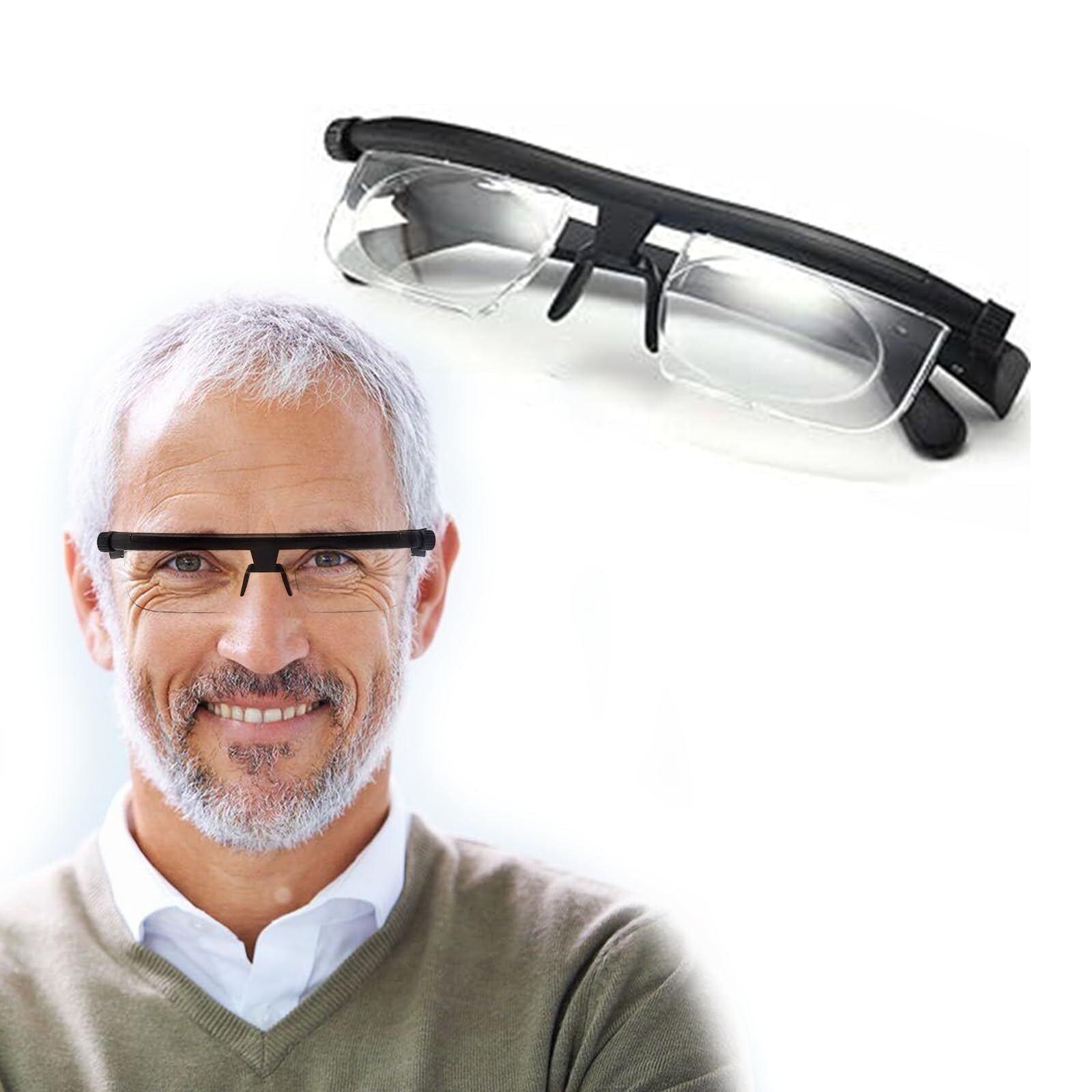 YXP Focal Length Adjustable Glasses,Adjustable Reading Glasses ...