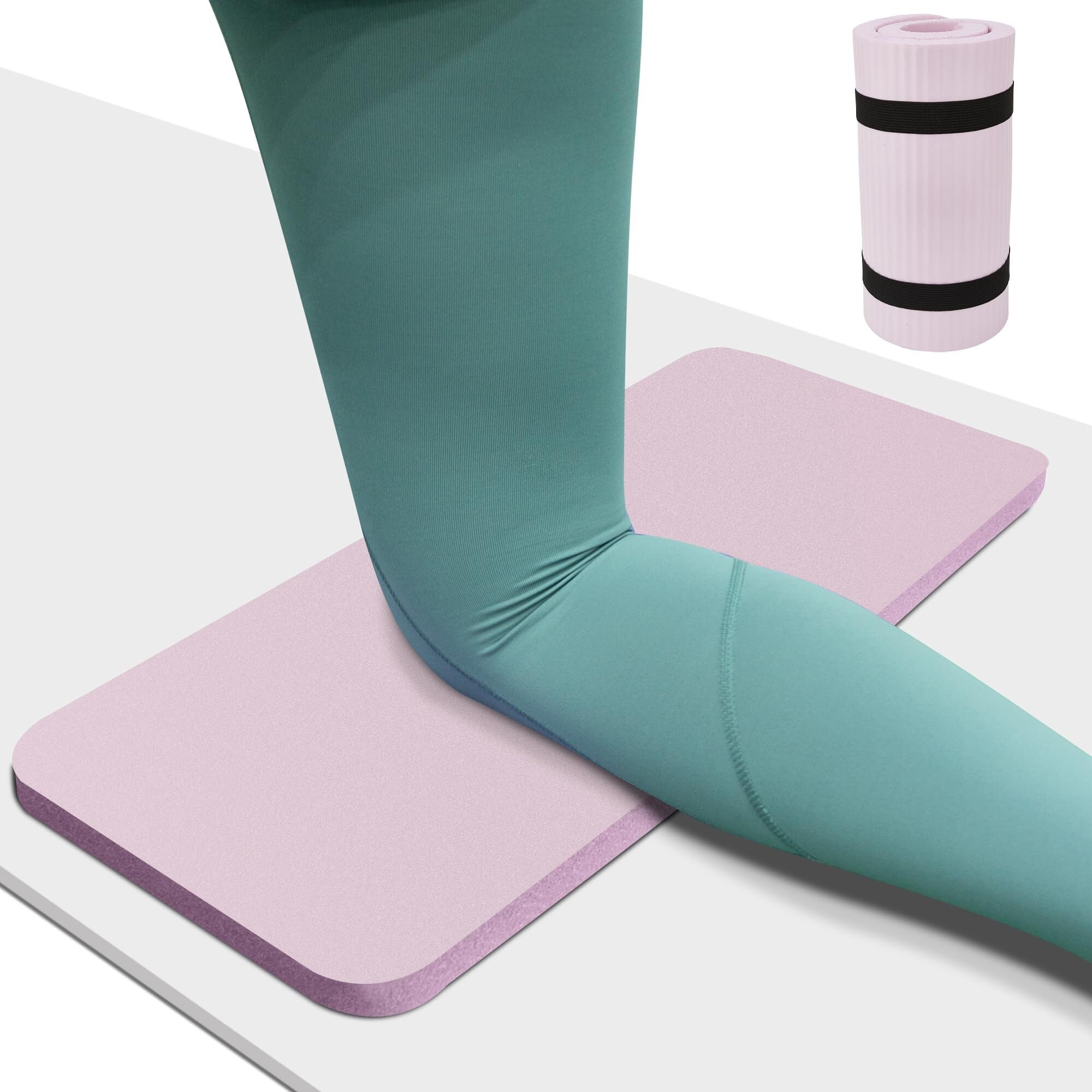 YXP Yoga Knee Pad Cushion 0.8inch (20mm) Thick Yoga Mat with Carrier ...